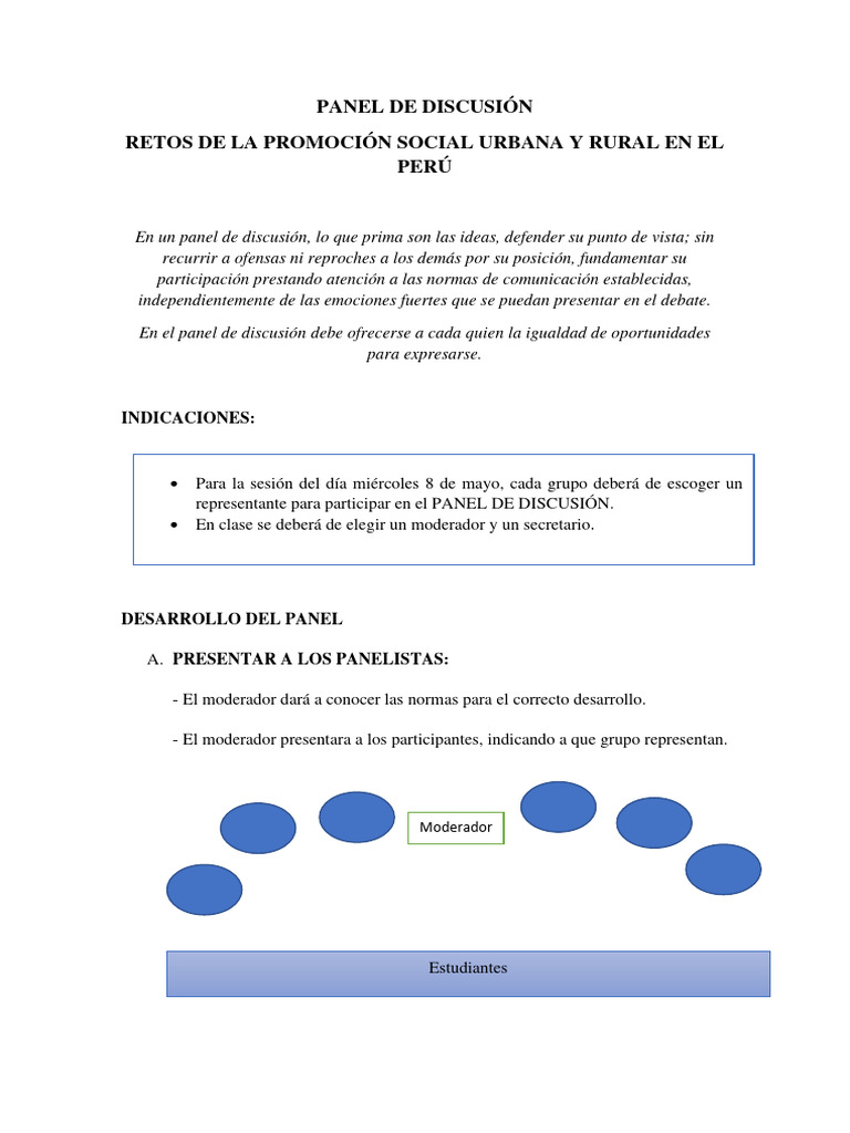 Panel de Discusión | PDF