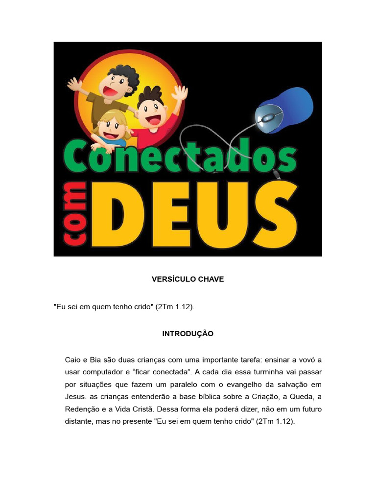Ebf CONECTADOS COM DEUS | PDF | Jesus | Deus