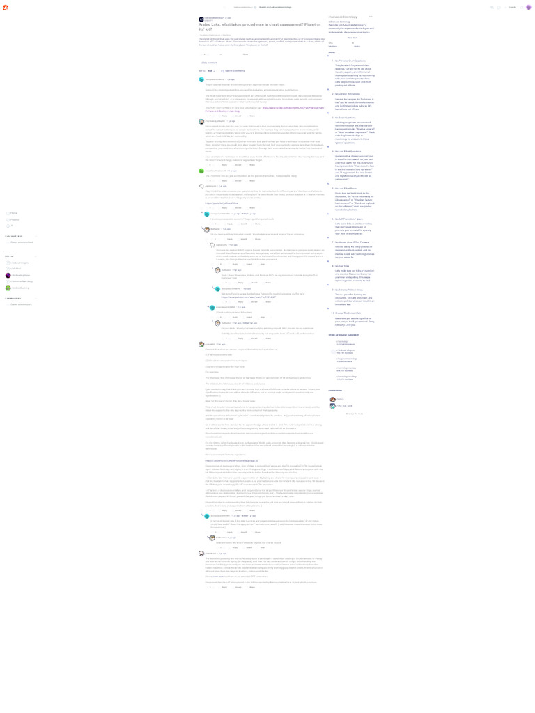 Arabic Lots - What Takes Precedence in Chart Assessment - Planet or ...