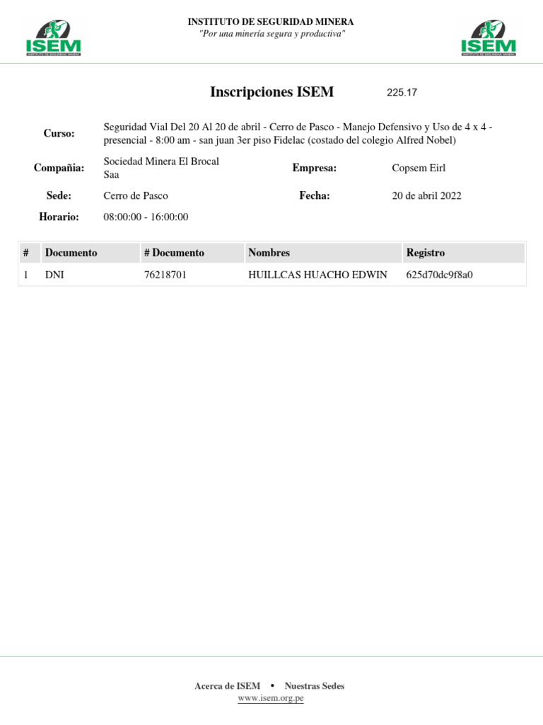 ISEM | PDF | Industrias de servicio