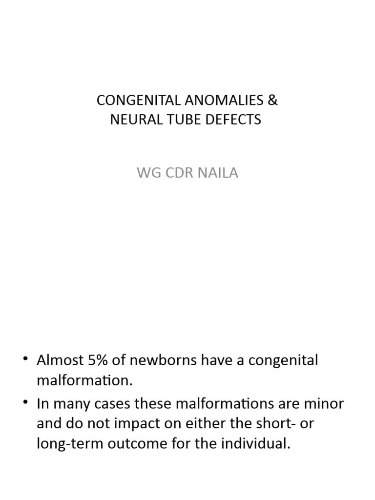 Congenital Anomalies and NTD | PDF | Congenital Heart Defect | Fetus