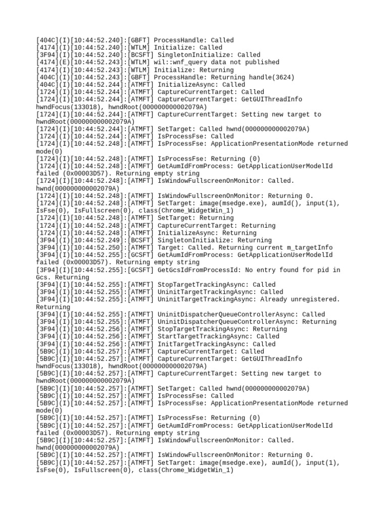 XboxGamingOverlayTraces FT Server 20240103154452 | PDF | System Software | Software Engineering