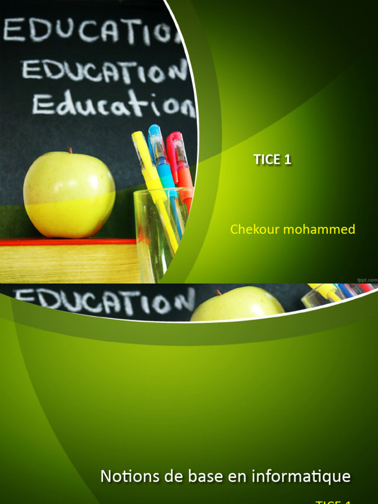 Presentation Tice 1 - Notions de Base en Informatique | PDF | Cloud computing | Informatique