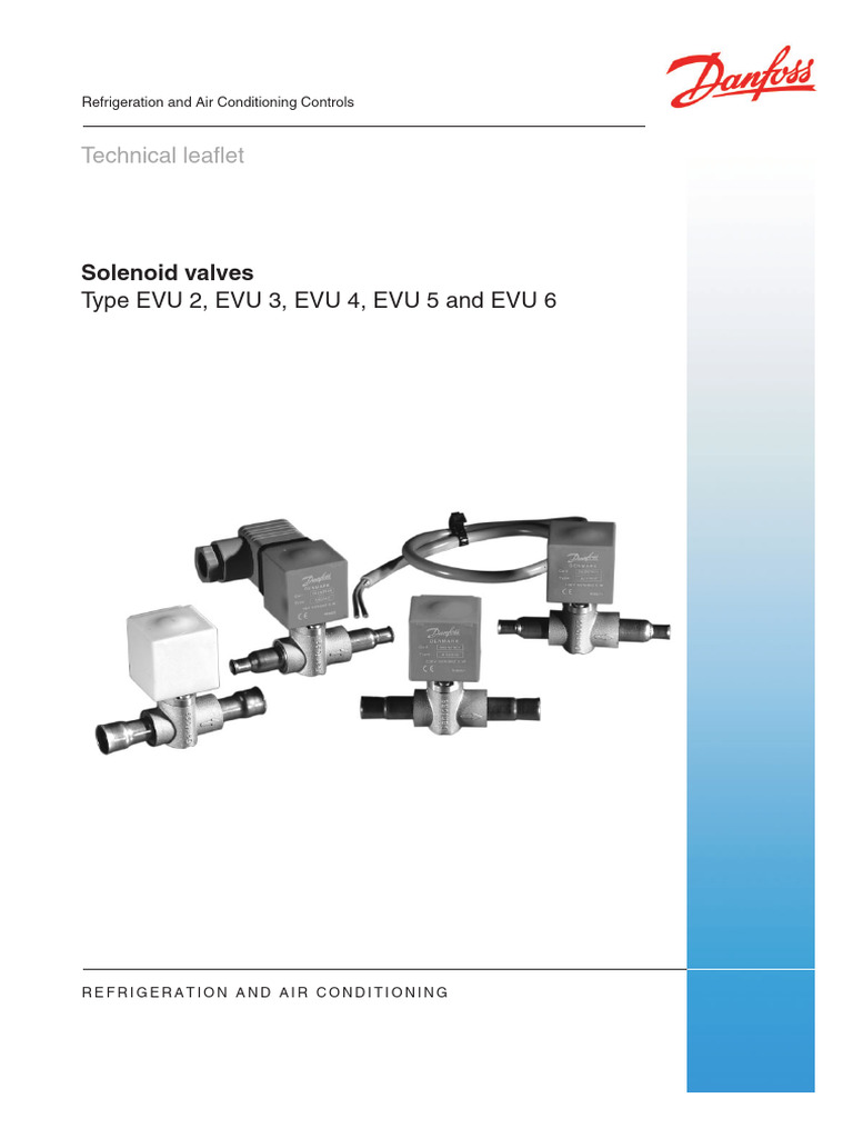 EVU Solenoid Valves for Refrigeration | PDF | Alternating Current | Air ...