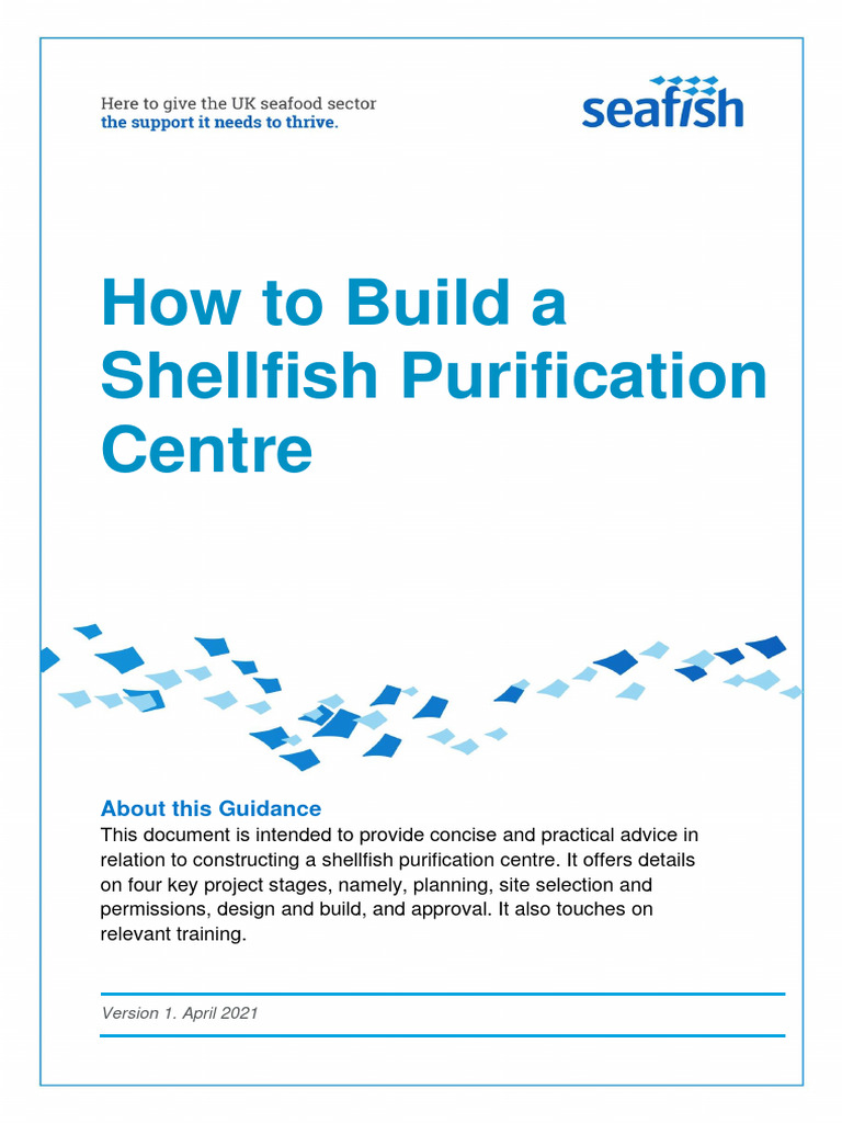 How To Build A Shellfish Purification Centre | PDF | Water Purification