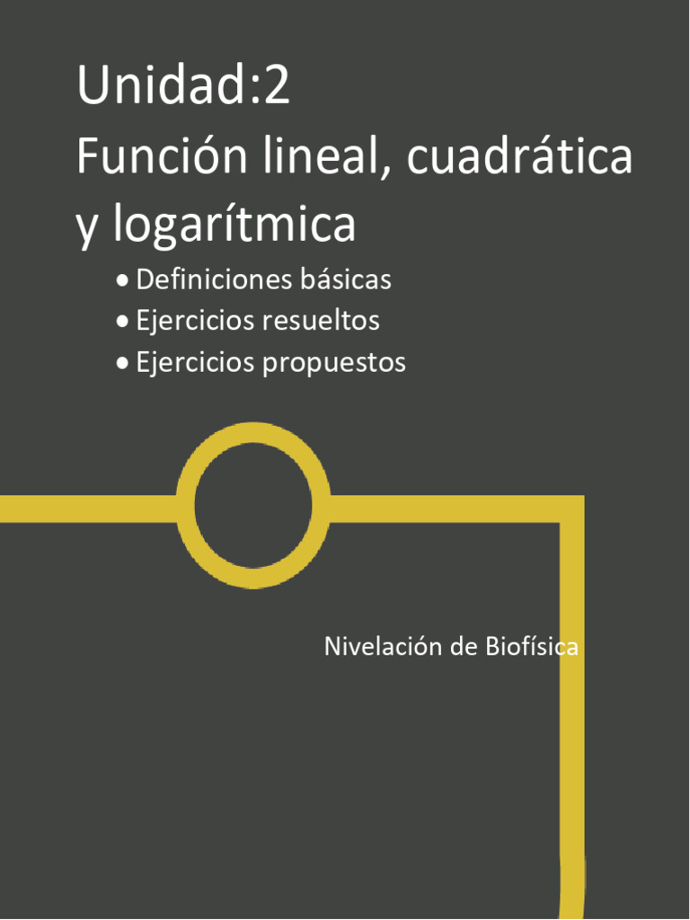 Unidad 2 | PDF | Función (Matemáticas) | Linealidad