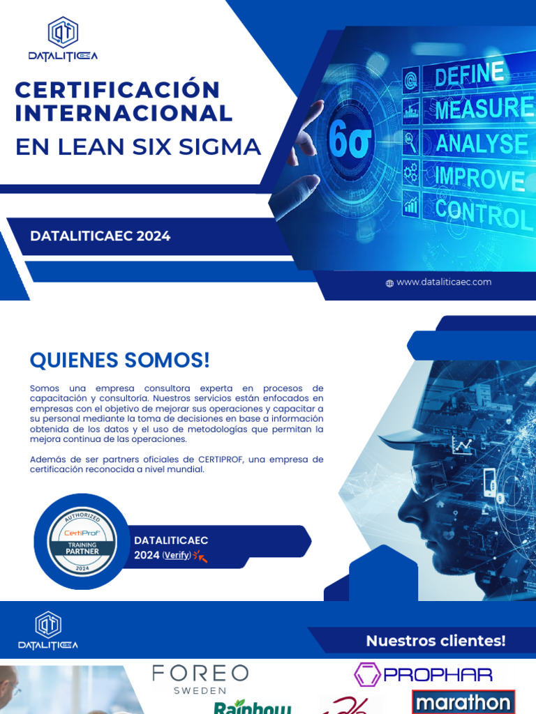 Programa Lean Six Sigma BB15 | PDF | Six Sigma | Lean Manufacturing