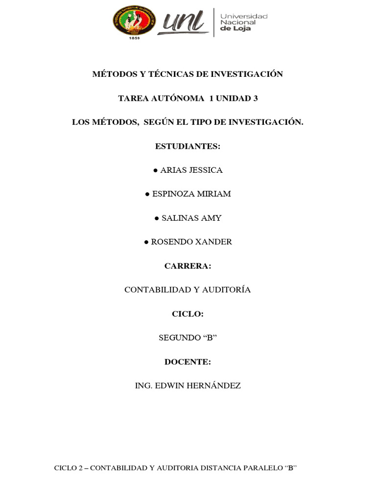 Tarea 1 - Unidad 3 - Amy Salinas | PDF | Caso de estudio | Investigación Tarea 1 - Unidad 3 - Amy Salinas | PDF | Caso de estudio | Investigación