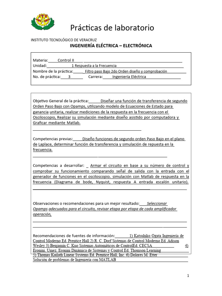 PRACTICAS DE CONTROL 3 4 y 5 | PDF | Red eléctrica | Laboratorios