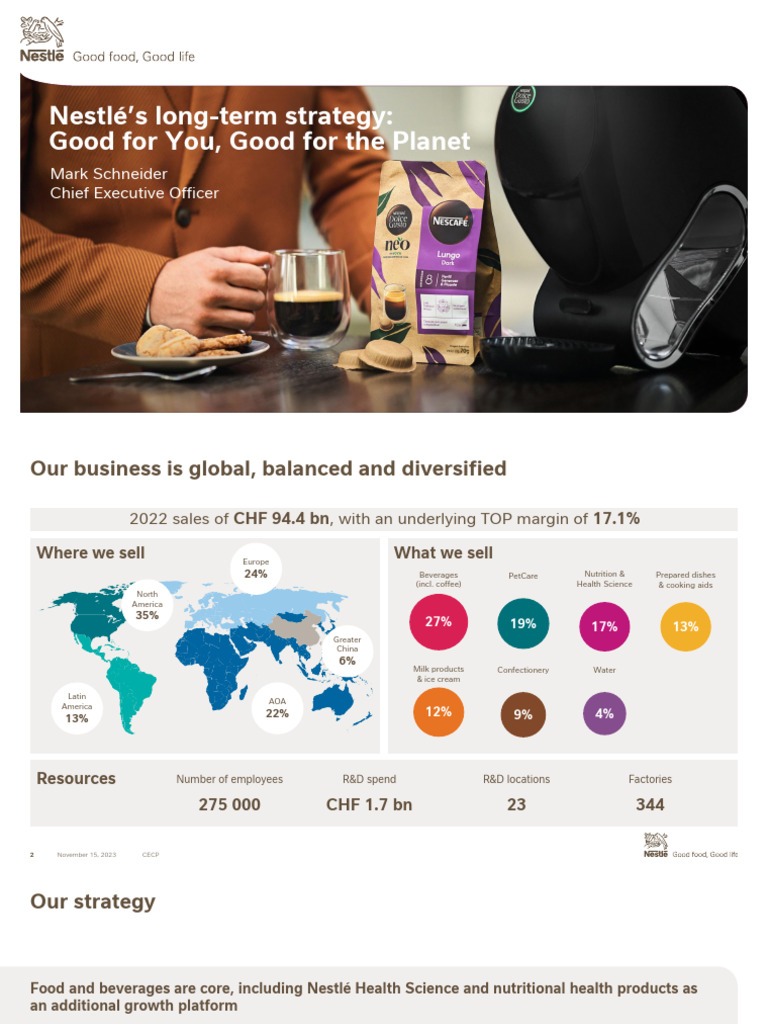 Investors CECP 2023 Nestle Presentation | PDF | Agriculture | Climate Change Mitigation