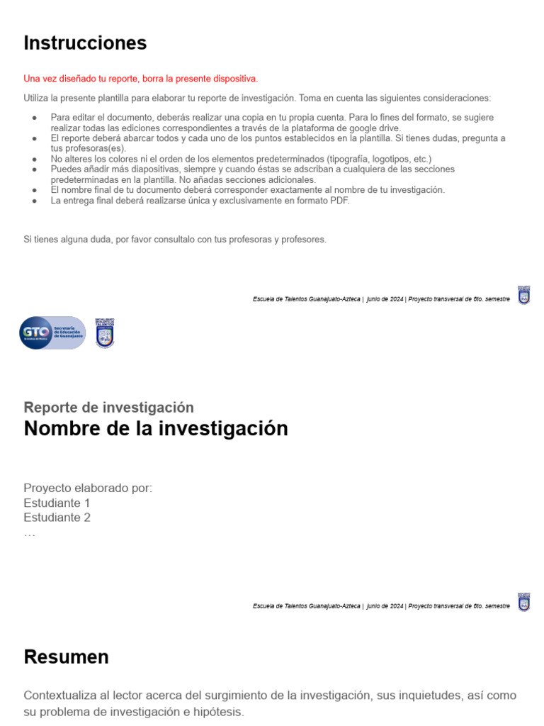 Proyecto de Investigación 6to Semestre | PDF | Science