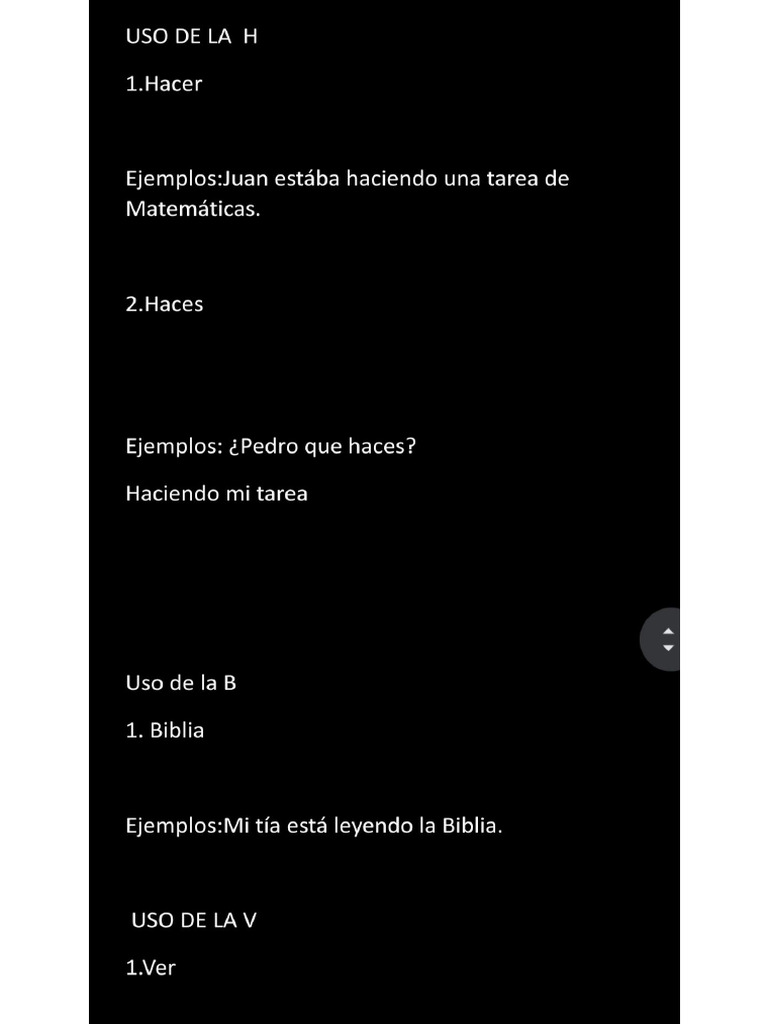 Ortografía H, V, B | PDF