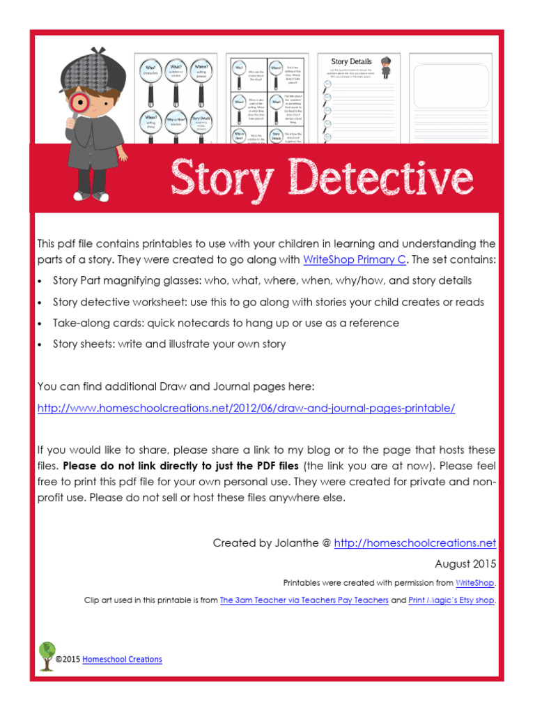 Story Detective Printables | PDF