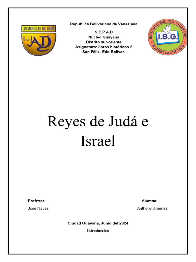 Reyes de Juda e Israel | Descargar gratis PDF | Libros de reyes | Levante antiguo