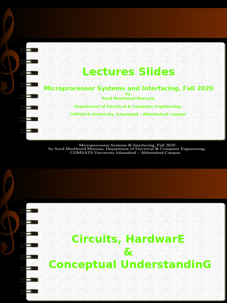 1-MSI Lecture Slides Upto Programming Basics | PDF | Electronic Circuits | Microcontroller