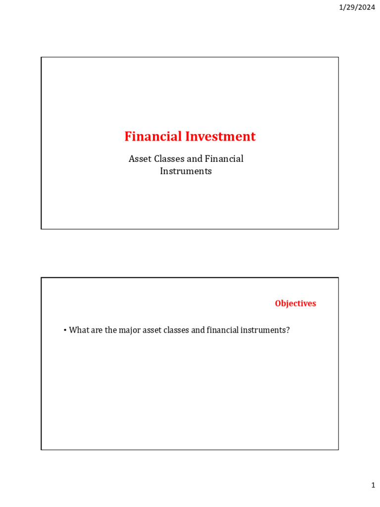G2. FI1. Financial Instruments | PDF | American Depositary Receipt ...