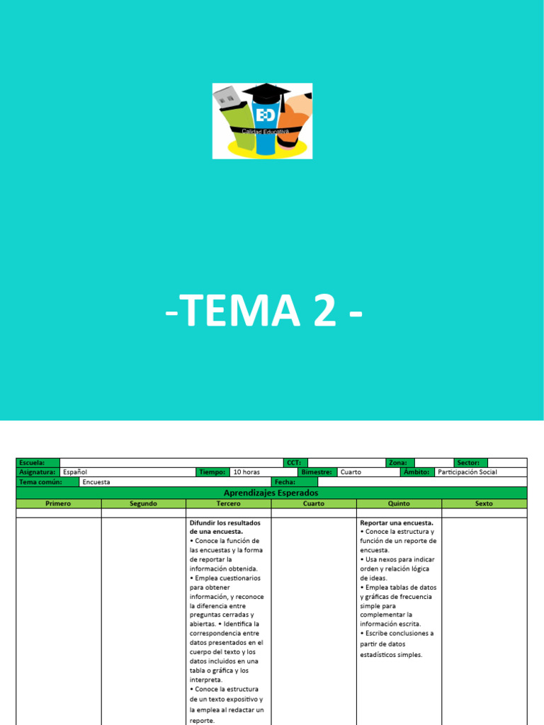 Español TEMA 2 | PDF | Metodología de encuesta | Cuestionario