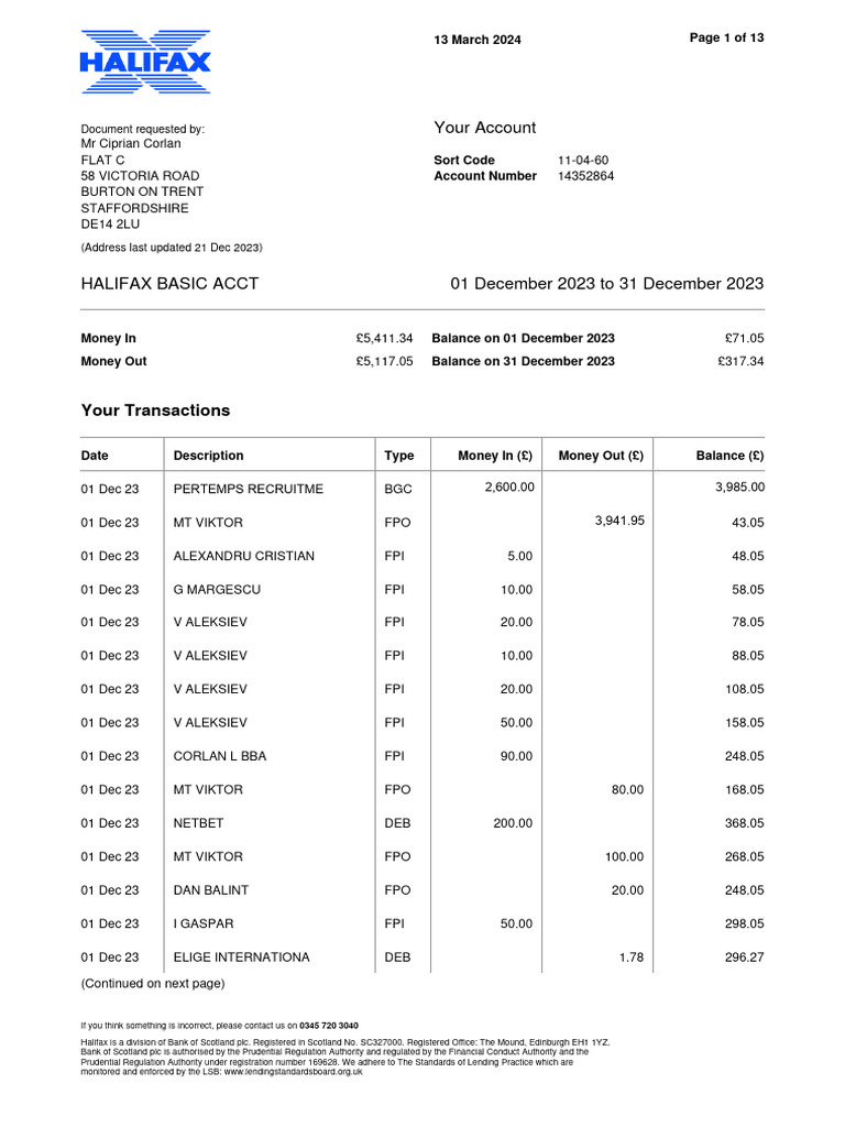 Statement 12 2023 | PDF | Banks | Financial Regulation