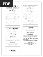 Mafia Roles | PDF