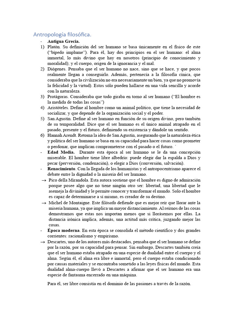 Antropología filosófica | PDF | Friedrich Nietzsche | Karl Marx Antropología filosófica | PDF | Friedrich Nietzsche | Karl Marx