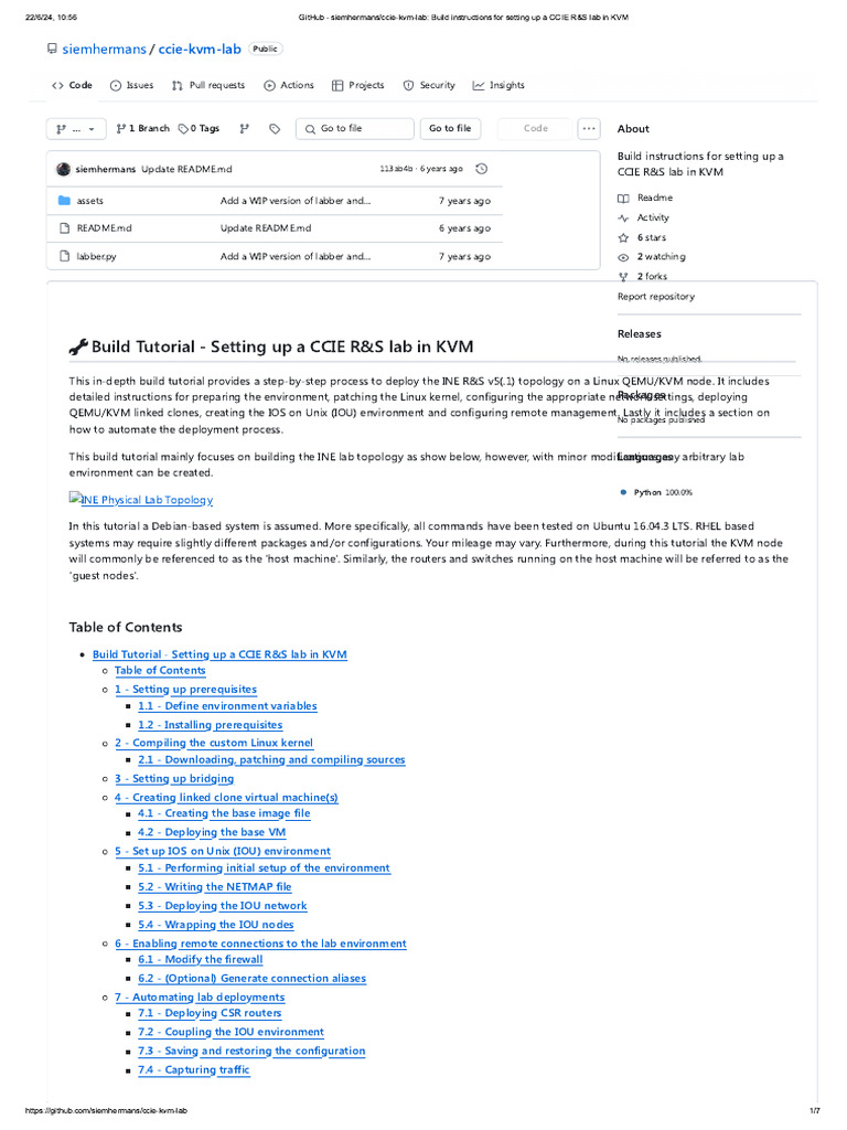 GitHub - Siemhermans - Ccie-Kvm-Lab - Buil.. | PDF