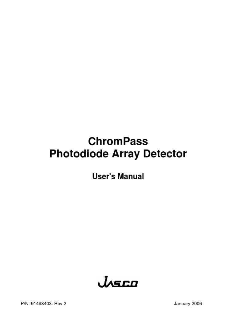 Jasco-ChromPass PDA | PDF | Spectrum | Menu (Computing)