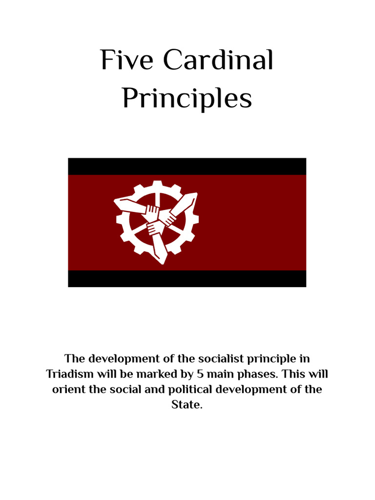 Five Cardinal Principles | PDF | Socialism | Leadership