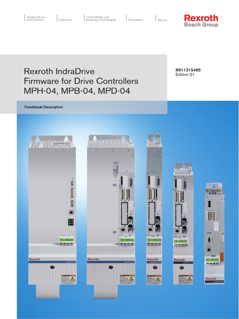 Rexroth Indradrive Firmware For Drive Controllers Mph-04, Mpb-04, Mpd-04 | PDF | Electrical ...