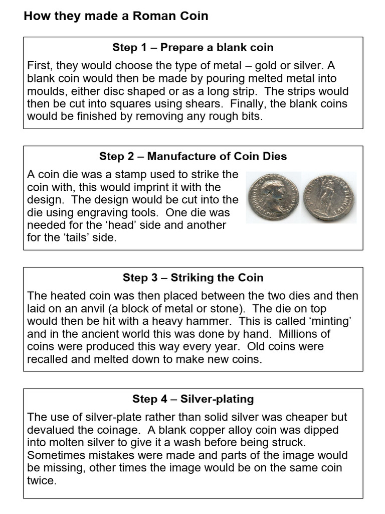 1460 How They Made A Roman Coin v2 | PDF | Coins | Numismatics