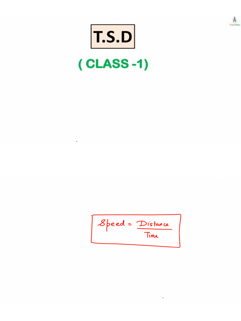 Time Speed and Distance Questions and Answer | PDF