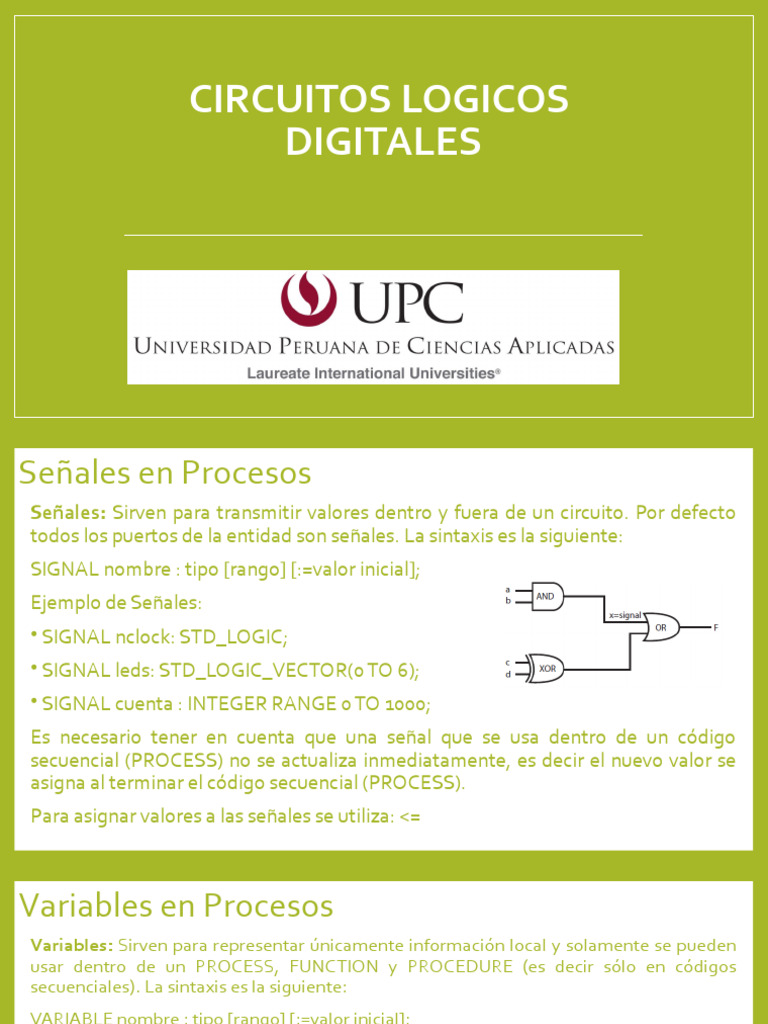 Laboratorio - Señales y Biestables - VHDL | PDF | Vhdl | Diseño