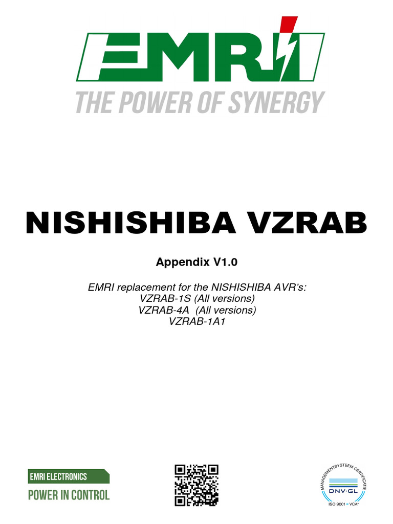 Emri AVR 258NISHISHIBA-VZRAB-V1.0.0.0-Appendix-V1.0-EN | PDF ...