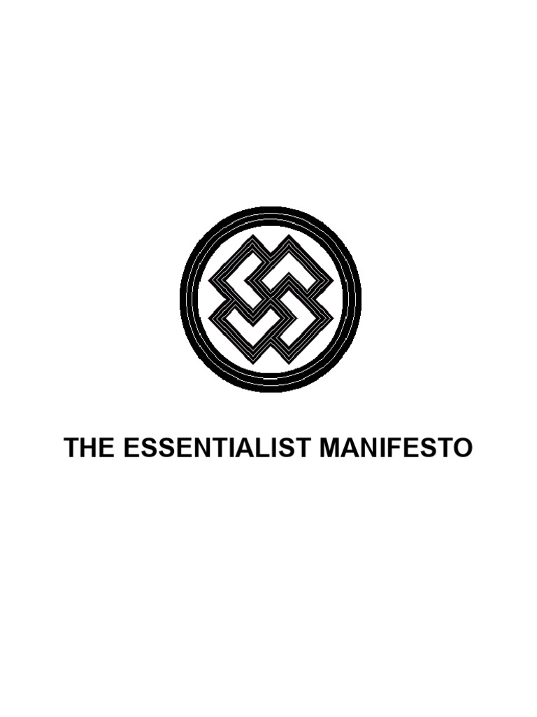 The Essentialist Manifesto | PDF | Materialism | Essentialism