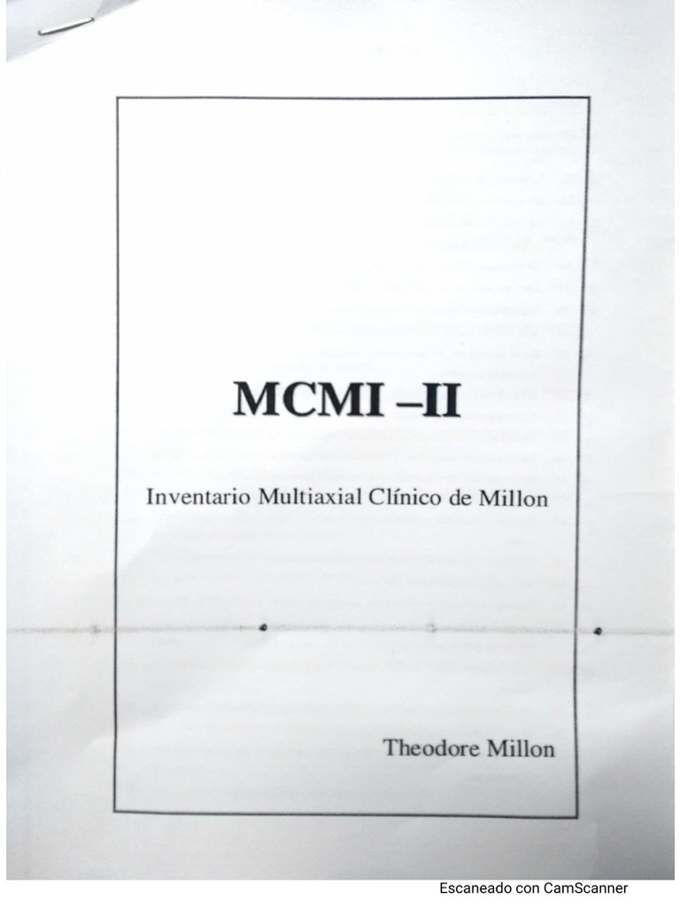 Millon 2 | PDF
