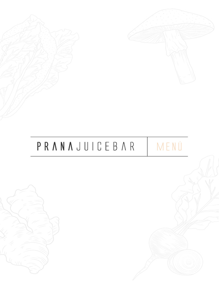 Menu Prana Digital | PDF | ensalada | Cocina vegana