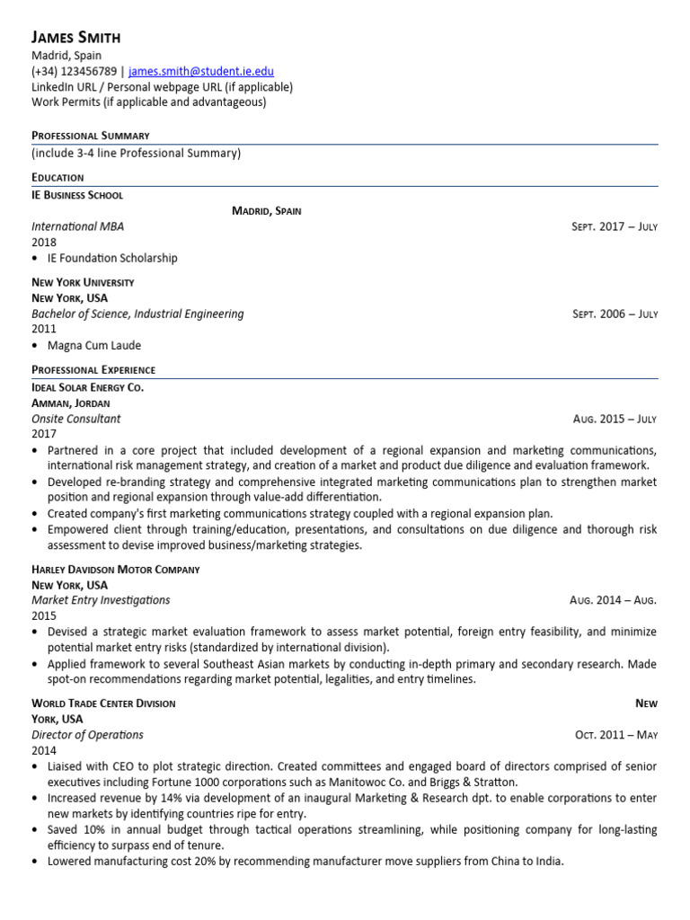 CV English Version | PDF | Marketing | Economies