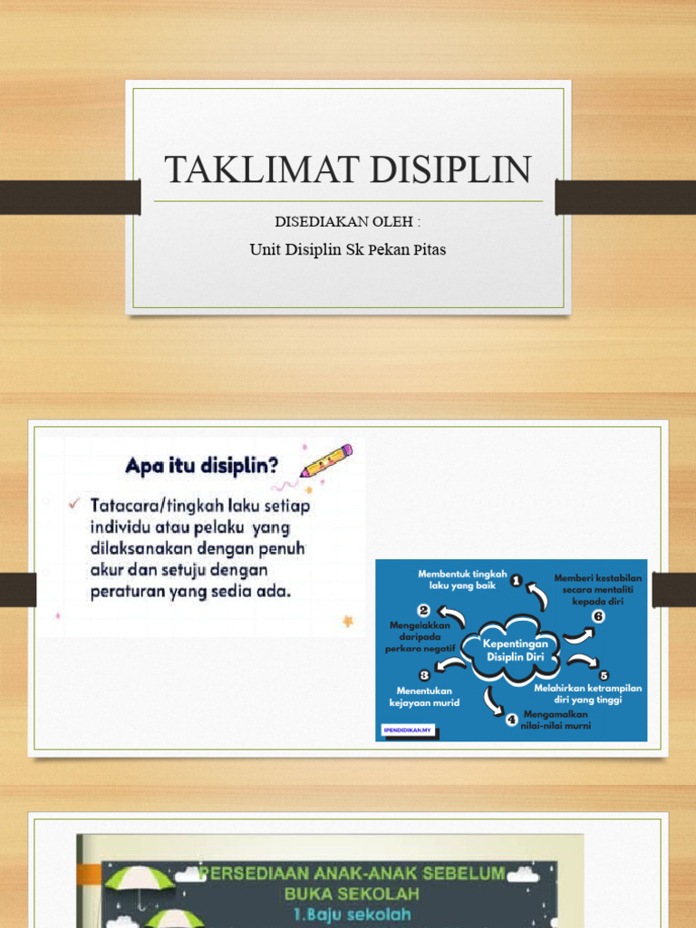 TAKLIMAT DISIPLIN (Edited) | PDF