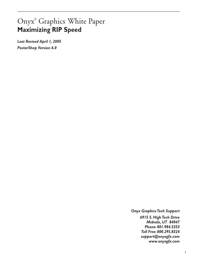 Maximizing RIP Speed | PDF | Central Processing Unit | Pixel