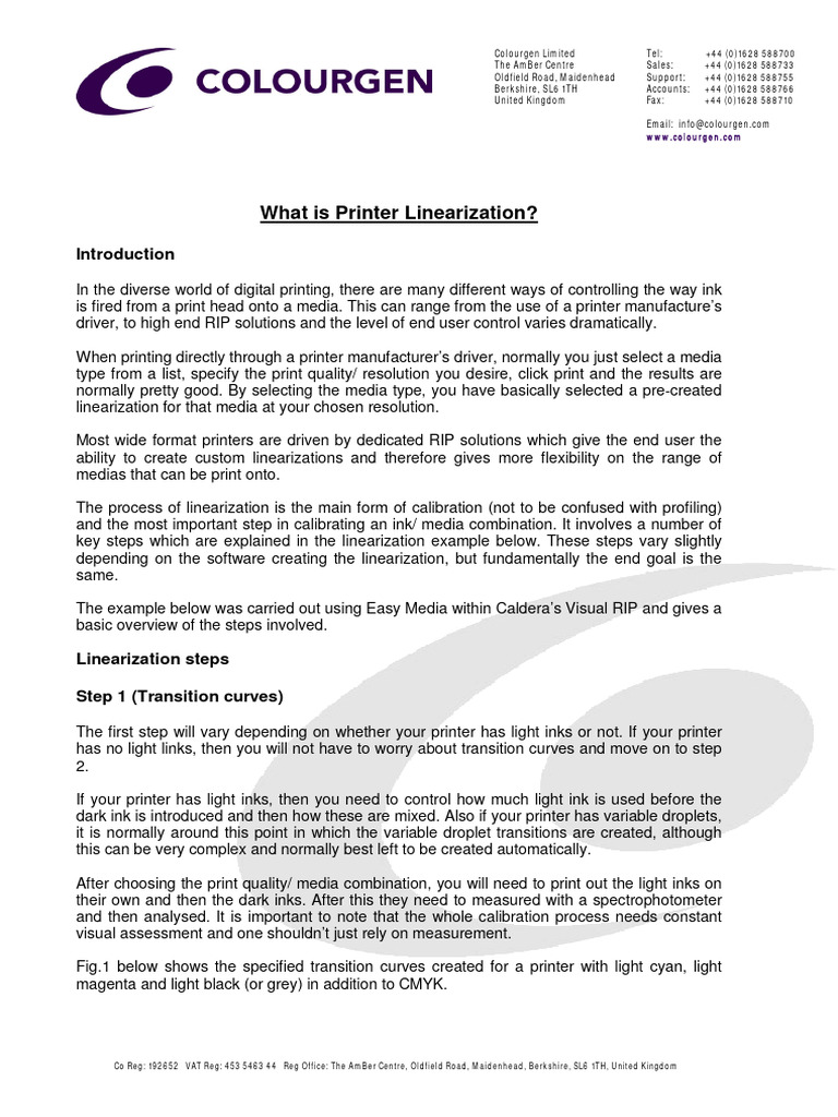 What Is Printer Linearization - 20101216042344 | PDF | Printer ...