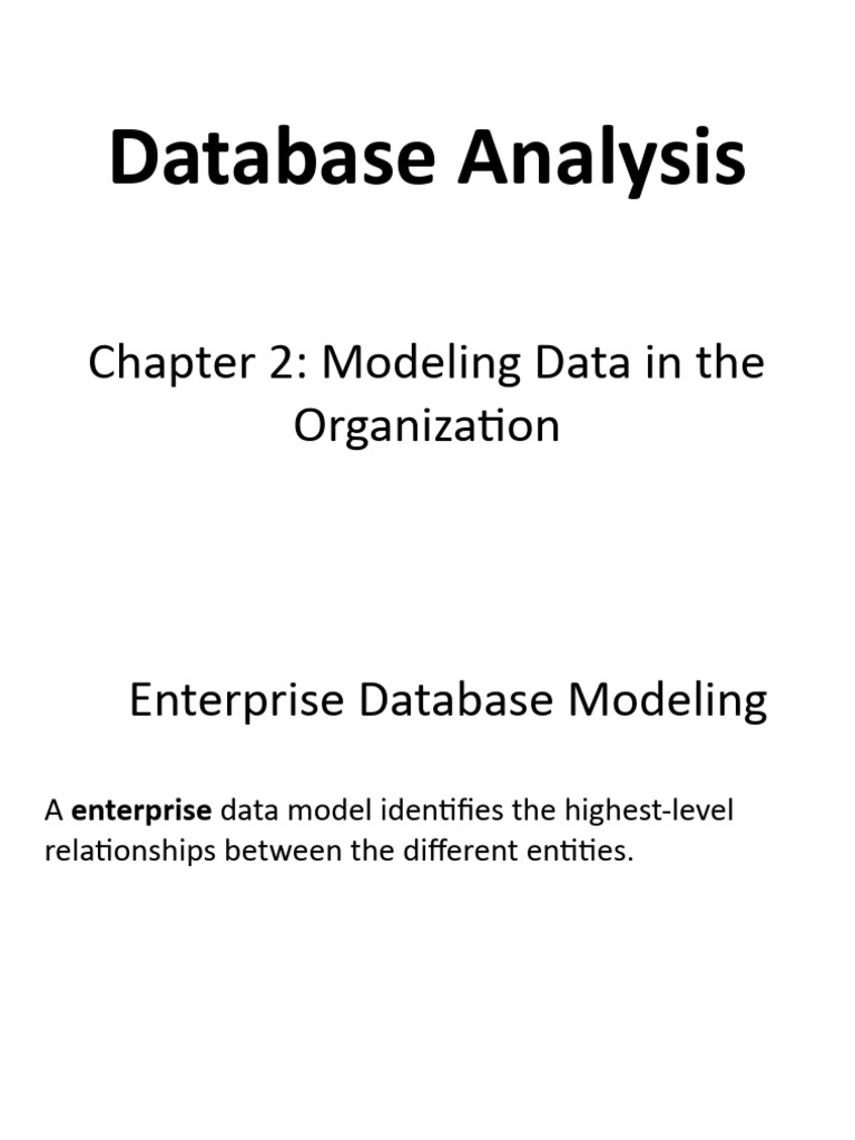 Chapter 2 Modeling Data in The Organization | PDF | Information Technology | Information Science
