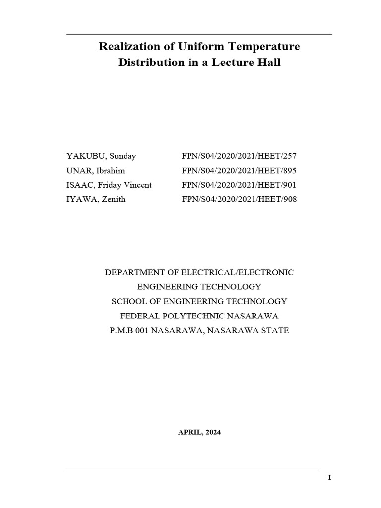 Realization of Uniform Temperature | PDF | Rectifier | Microcontroller