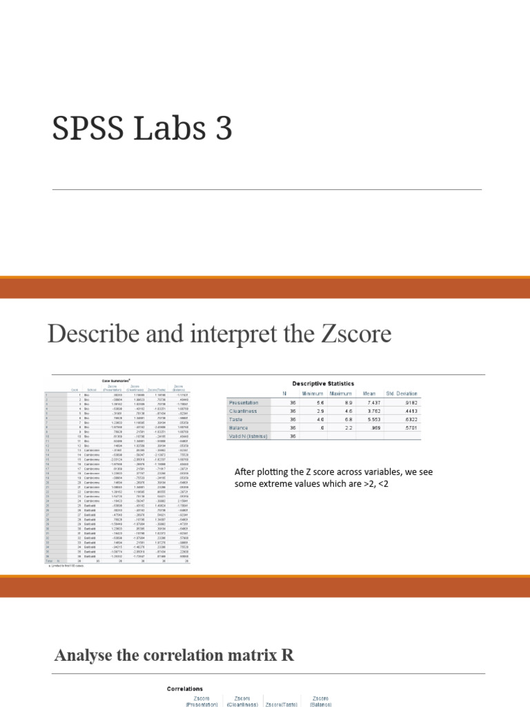 SPSS Labs 3 | PDF | Statistical Analysis | Teaching Mathematics