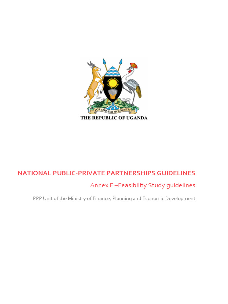 F. Final - UG National PPP Guidelines - Annex F Feasibility Study Guidelines - 0 | PDF | Public ...