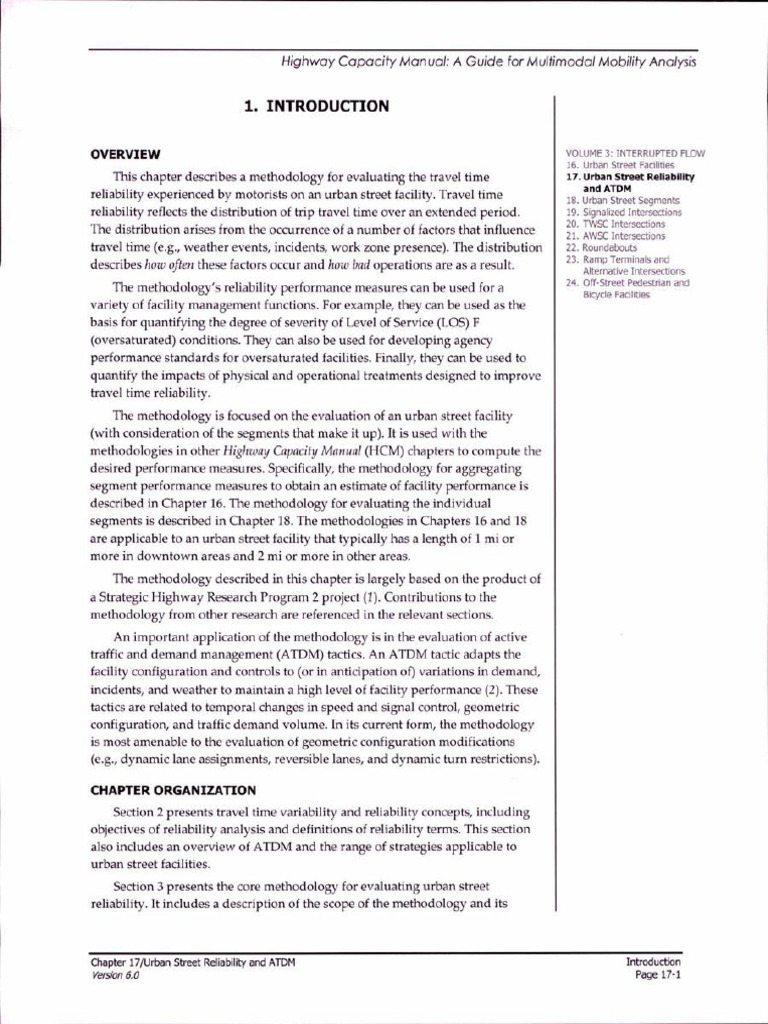 Highway-Capacity-Manual-2016 Vol3 Interrupted Flow Cap 17. Reliability and ATDM | PDF | Road ...