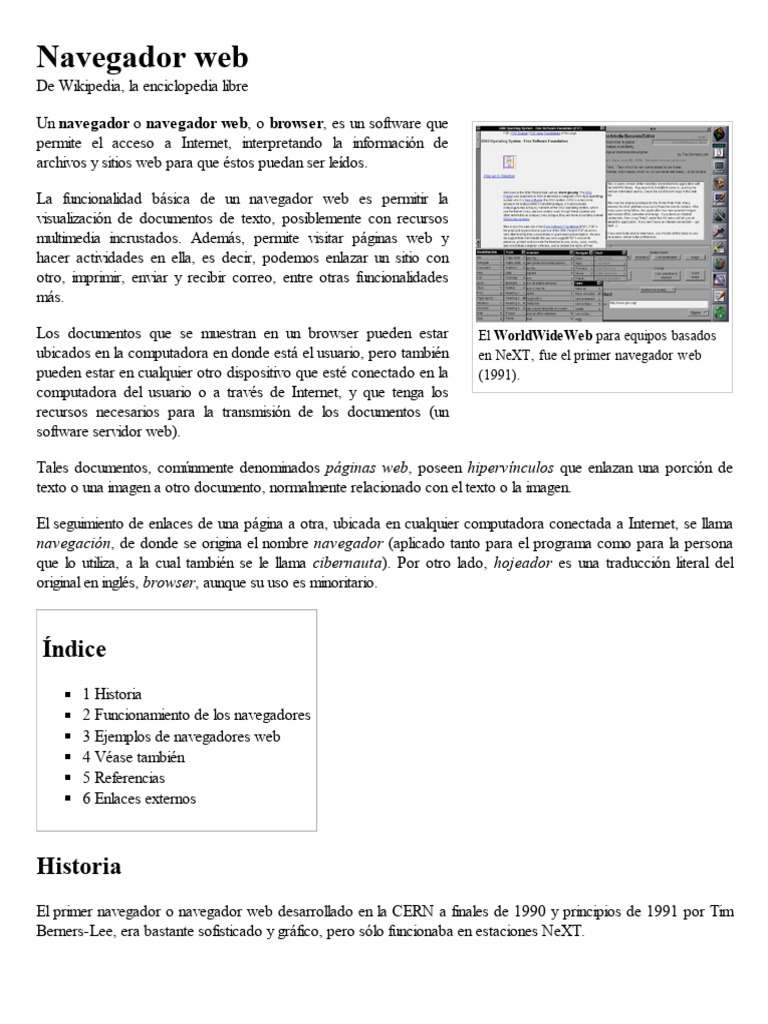 Navegador Web PDF | PDF | Software | Clientes de protocolo de ...
