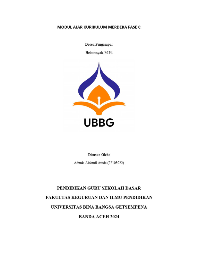 Modul Ajar Acc | PDF | Sejarah