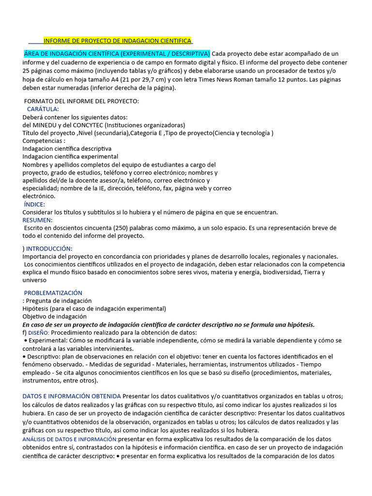 Model Informe de Fencyt | PDF | Investigación cuantitativa | Diseño