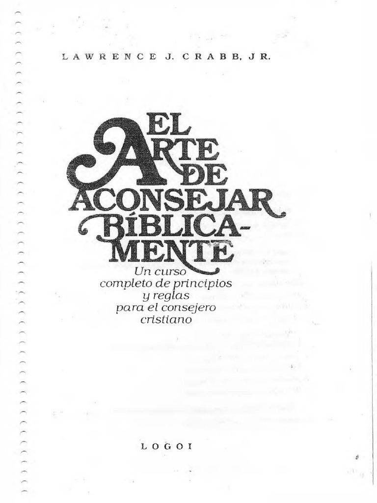 El Arte de Aconsejar Biblicamente | PDF