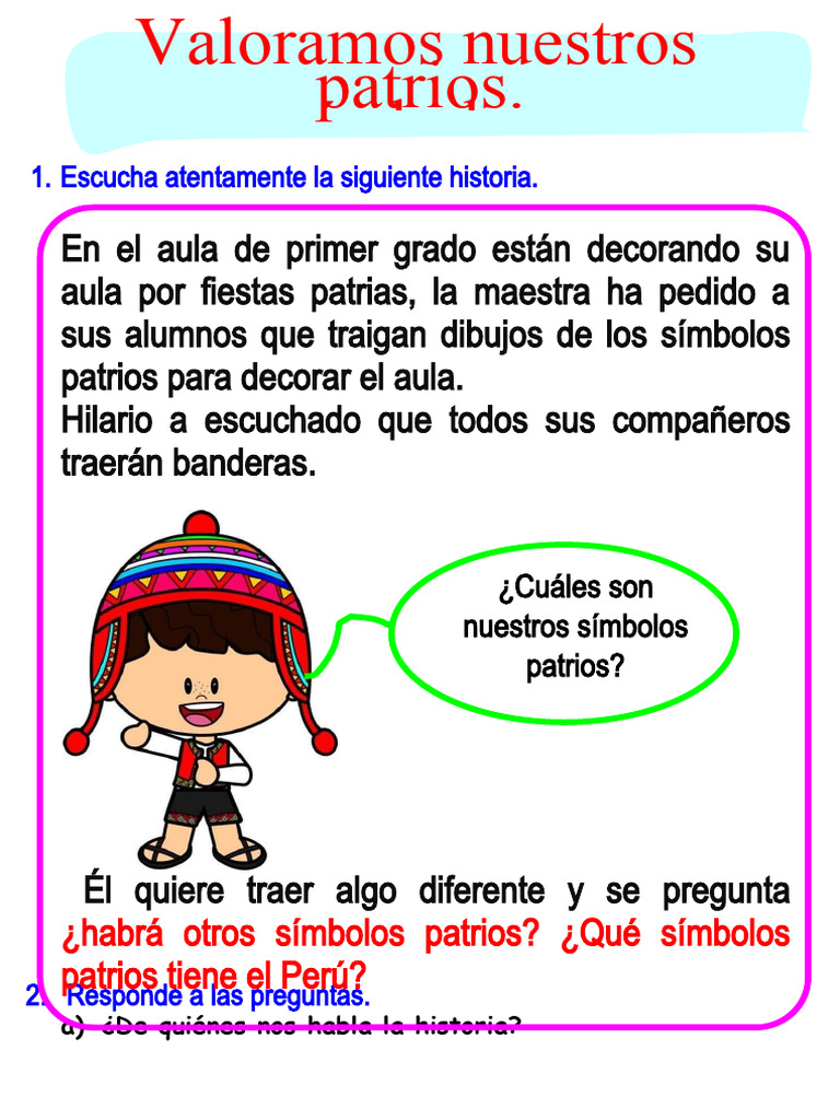 F. Valoramos Nuestros Simbolos Patrios | PDF | América del Sur | Comunidad andina