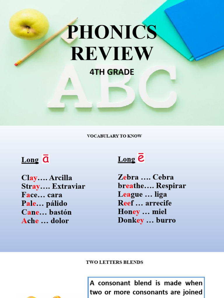 Phonics Review | PDF | Language Arts & Discipline | Foreign Language ...